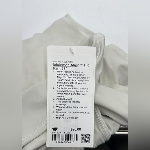 lululemon athletica | Pants & Jumpsuits | Lululemon Align Highrise Pant ...